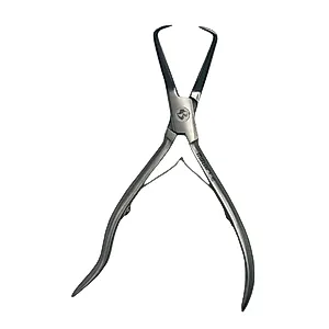MIRACLE Hair Extension Pliers – Stainless Steel Hair Extensions Micro beads Remover & Opener Tool 5.5 Inch (Curved)