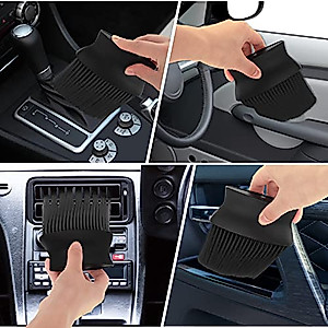 Cobee Car Detailing Brush, Car Cleaning Brushes Duster Soft Bristles Detailing Brush Dusting Tool Dust Removal Brush Dirt Dust Clean Brushes for Car Interior Exterior Leather Air Vents(Black)
