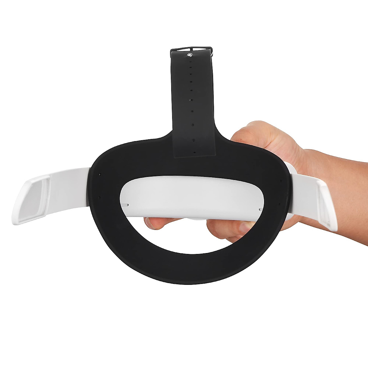 Soarking Headset Accessories Elite Head Strap Replacement Parts for Quest 2,Carrying Case Friendly(White_Black)