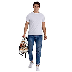 Hicyyu Basset Hound Dog Outdoor Crossbody Shoulder Bag For Unisex Young Adult Hiking Sling Backpack