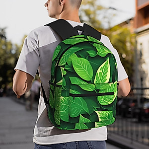 SSIMOO St Patricks Day Leaves Fashion Leisure Backpack,Large Capacity,Ssuitable Fortravel And Outdoor Activities