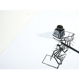 Winsor & Newton Drawing Ink, 30ml Bottle, Black Dropper Cap