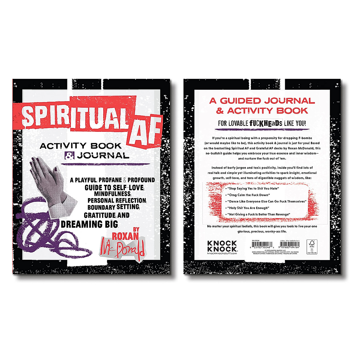 Knock Knock Spiritual AF Activity Book & Guided Journal