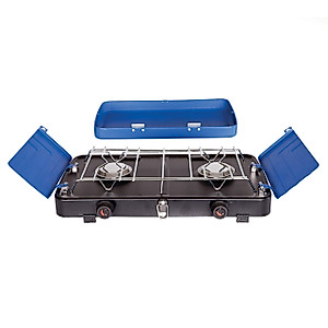 Stansport 2-Burner Regulated Propane Stove (203-93-50) 10" L x 18" W x 4" H