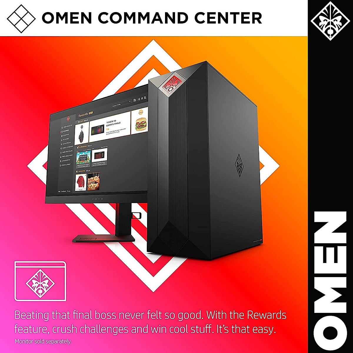 OMEN Obelisk Gaming Desktop Tower Computer, 8-Core i7-9700K Up to 4.9GHz, GeForce RTX 2080 Super 8GB (32GB DDR4 RAM | 1TB SSD | 1TB HDD) VR Ready, Windows 10 Home
