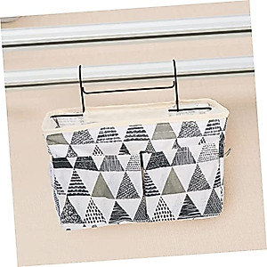 Toddmomy 1pc Door Hanging Storage Bag Hanging Storage Bags Hanging Closet Organizer Organizing Basket Cotton Linen Hanging Laundry Bag Child