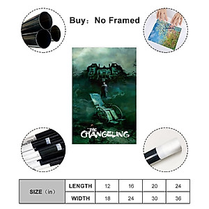 The Changeling Horror Old Movie Poster Classic Retro 1 Canvas Poster Wall Art Decor Print Picture Paintings for Living Room Bedroom Decoration Unframe: 12x18inch(30x45cm)