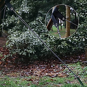 Liliantus Tree Stakes Kit, Anchor Tree Support Strap with Stakes for Garden Plant