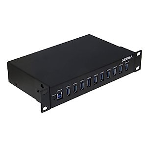 10 Port USB 3.1 Gen I Hub (5Gbps) - 10 Inch 1U Rack Mount