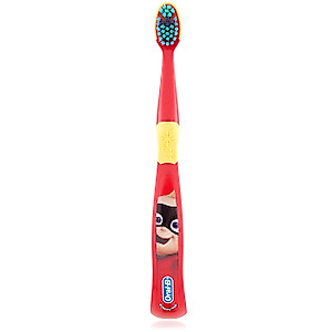 Hippie Hype Kids Manual Toothbrush, for Children and Toddlers 3+, Extra Soft Bristles - Pack of 6 (Characters Vary)