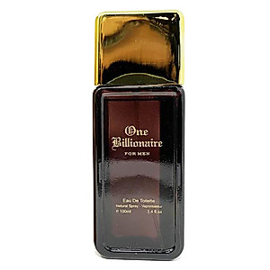 META-BOSEM One Billionaire, Men's Cologne Eau de Toilette Natural Spray - Classic Rose Notes - Aromatic Scent - Great Holiday Gift - for All Day Use - a Classic Bottle, 3.4 Fluid Ounce/100Ml