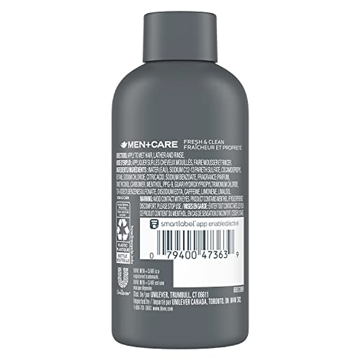 DOVE MEN + CARE Fortifying 2 in 1 Shampoo and Conditioner for Normal to Oily Hair Fresh and Clean with Caffeine Helps Strengthen Thinning Hair 3 oz