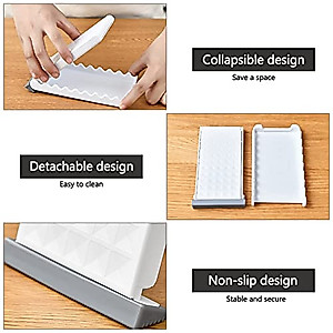 Portable Multi-Function Kitchen Pot Lid Organizer, Collapsible Pot Lid Holder for Plates,Pan,Lids, Cutting Boards, Bakeware, Cooling Rack, Save Space