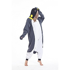 Sqlszt Women Men Adult Animal Penguin One Piece Onesie Cosplay Pajama Costume XL