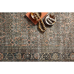 Loloi II Adrian Collection ADR-03 Terracotta/Multi, Traditional 7'-6" x 9'-6" Area Rug