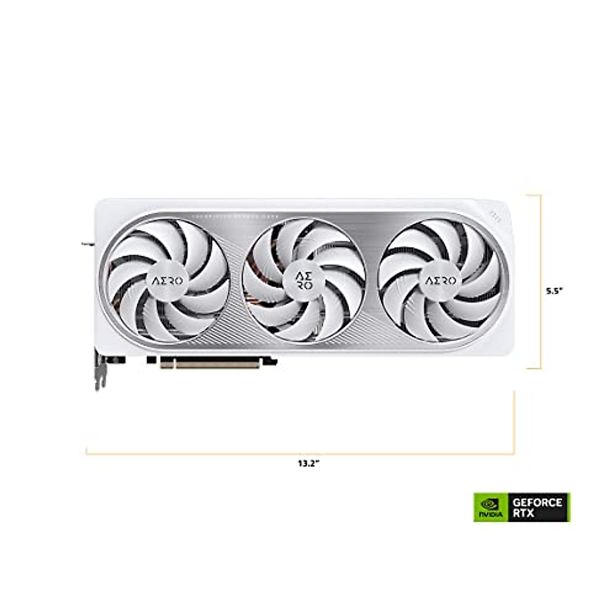 GIGABYTE GeForce RTX 4070 Ti AERO OC 12G Graphics Card, 3X WINDFORCE Fans, 12GB 192-bit GDDR6X, GV-N407TAERO OC-12GD Video Card
