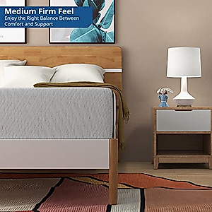 FONTOI Queen Size Mattress in a Box, 10 inch Bed Mattresses, Cooling Gel Green Tea Memory Foam, Medium Firm (10IN-MEGO-Queen)