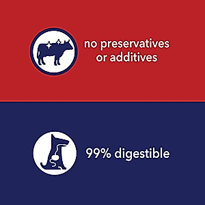 Pet Factory American Beefhide 5" Chip Rolls Dog Chew Treats - Natural Flavor, 50 Count/1 Pack