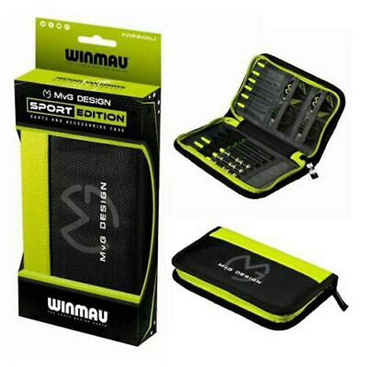 Winmau MvG Design Dart Case, Michael van Gerwen, Slimline,11 Compartments, Sports Edition