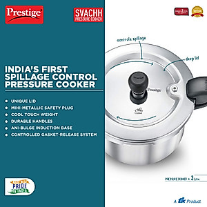 Prestige Svachh 3 LT Aluminium Pressure Cooker