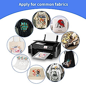 GOZYE Premium DTF Transfer Film - 50 Sheets A4 Matte PET Heat Transfer Paper for Direct-to-Film Printing on T-Shirts Textile- Size: A4 (8.3" x 11.7")
