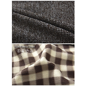 Gioberti Boy's Knitted Full Zip Cardigan Sweater with Soft Brushed Flannel Lining, Melange Coffee, Size 5