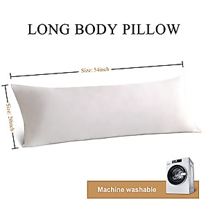 Cosybay Soft Large Body Pillow Insert – Long Sleeping Breathable Bed Pillow – Full Body Pillow Insert -20×54 Inch