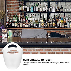 1pc Ice Bucket Large Bucket Small Bucket Food Containers Beverage Tub Wine Cooler Bucket Cooler Bucket Beverage Cooler Bucket Wine Chiller Bucket Acrylic Keg Frosted