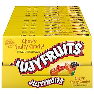 Wonka Jujyfruits Gummy candy, Assorted Gummy Candy, 5 Ounce Theater Candy Boxes (Pack of 12​)