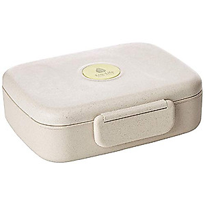 Eco-Life Home Design Bento Box - Eco Friendly, Leakproof Bento Lunch Box. Five Compartment, Wheat Fiber Bento Box for Kids and Adults. Microwave and Freezer Friendly Edo Box