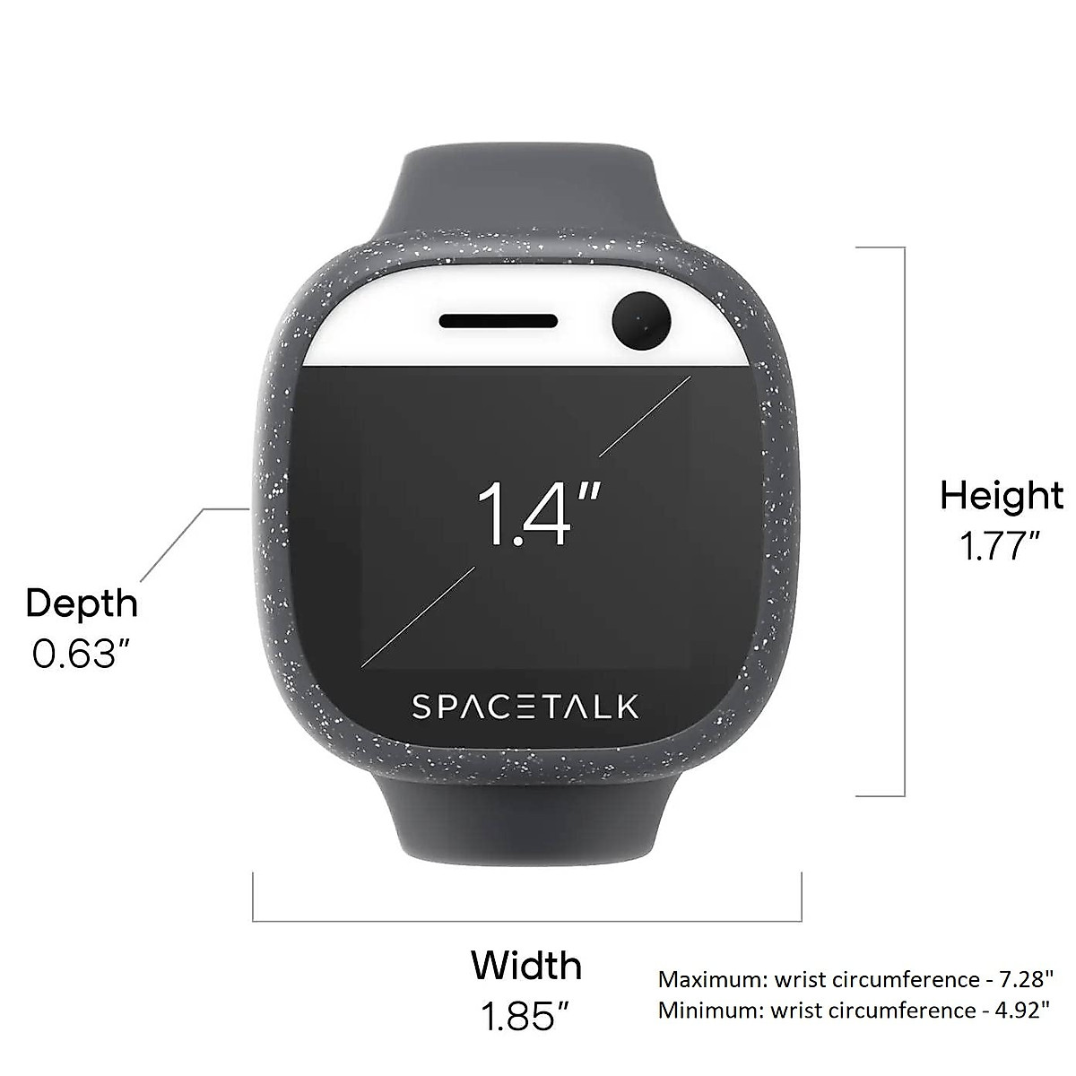 SPACETALK Adventurer 4G Kids Smart Watch with Phone and GPS Tracker - US ONLY - Ages 4-12, SIM Included, Texting, SOS Button, Camera, School Mode - Sky Blue