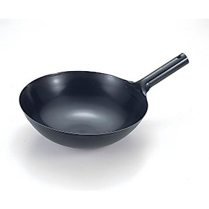 IPPINKA Iron Steel Wok Fry Pan - Non-stick - 14 inches - Made in Japan