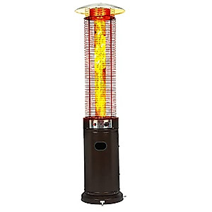 Garden Patio Heater,Outdoor Patio Heater,46000 BTU Propane Based Classic Design With Wheels,Easy Set Up,Commercial & Residential Outdoor Heater Electric Stand