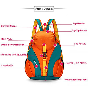 Elsegeod Travel Backpack for Women,Lightweight Carry On Backpack,Hiking Waterproof Backpack Outdoor Sports Bag,Casual Daypack