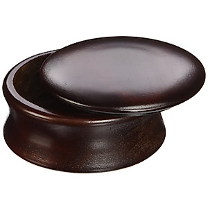 Kingsley Shave Soap Bowl with Lid Dark Wood