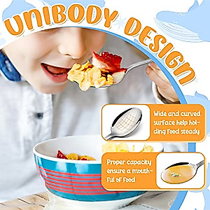 12-Piece Kids Silverware, HaWare Stainless Steel Toddler Utensils Flatware Set, Preschooler Eating Utensils Includes 4 Spoons 4 Forks 4 Knives, Metal Children Cutlery for Home School, Mirror Finished