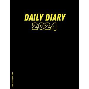 Daily Diary 2024 One Page Per Day: 2024 Daily Planner One Page Per Day Large , January to December 2024 Calendar, 8.5 x 11 Inches