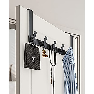 CHAUNCEY HOME Over The Door Coat Hooks, Upgraded Version - Coat Hangers with Extended Arms