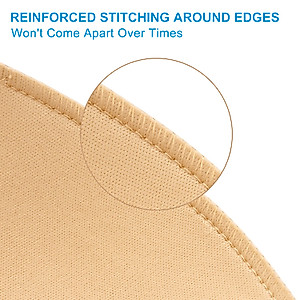 Bra Insert Pads Swimsuit Padding - Waterproof Bra Cups Inserts with Sewn Edges | Removable Bra Replacement Pads for Sports Bra Bikini Bathing Suits | 3 Pairs Breast Enhancers for A/B Cup