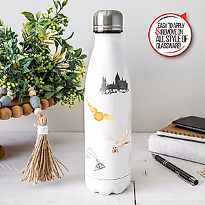 FashionTats Wizard School Temporary Tattoos | Pack of 54 | MADE IN THE USA | Skin Safe | Party Supplies & Favors | Removable