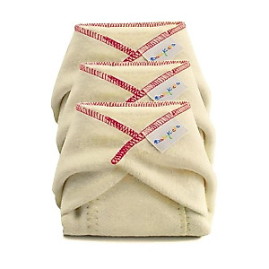 BabyKicks 3 Pack Prefold Diaper, Large