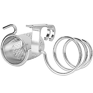 Hair Dryer Holder, Hair Dryer Organizer Wall Mount Hair Blow Dryer Hanging Rack Spiral Hair Styling Stand Organizer With Cup Perfect Bathroom Washroom Accessories Storage(#1)