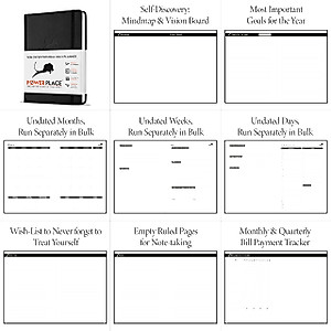 Best Daily Planner for Productivity & Time Management - Monthly Calendar, Weekly and Daily to DO List - 24 Hour Schedule & Appointment Journal - 6 Months - Undated - Hardcover - 12 Months Guarantee