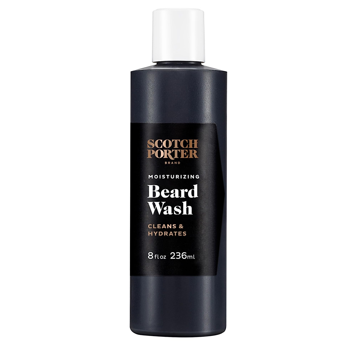 Scotch Porter Moisturizing Beard Wash for Men | Cleanses, Softens & Hydrates for Healthier Beard | Formulated with Non-Toxic Ingredients, Free of Parabens, Sulfates & Silicones | Vegan | 8oz Bottle