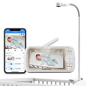 Motorola Connectview 65 Plus, 5" Wi-Fi Video Baby Monitor with Over-The-Crib Mount (Single Camera)