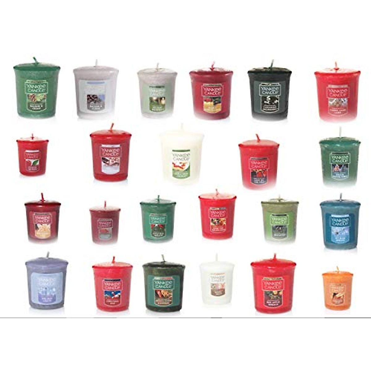 Yankee Candle 5 x Randomly Assorted Official Votive Samplers - Fragrances from The Full Classic Range