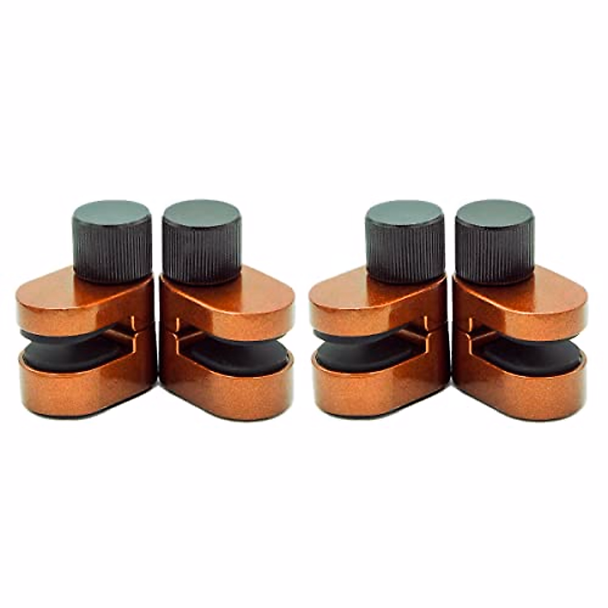 MMOBIEL 4 Pcs/Set Adjustable Metal Clip Fixture Glue Clamp Fastening LCD Screen Repair Tool for Smartphone, Computer, Laptop, Tablet, Ebook - Bronze