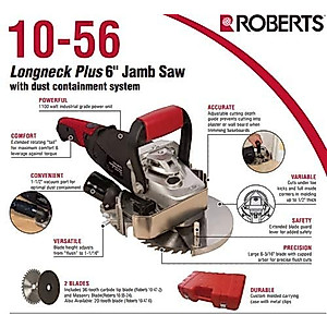 NEW QEP ROBERTS 10-56 ELECTRIC 6" LONGNECK JAMB SAW KIT WITH CASE