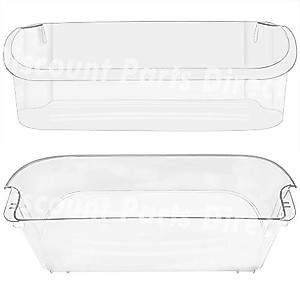 240356402 Clear Refrigerator Door Bin Side Shelf For Electrolux and Frigidaire, Upper Slot Replacement Shelf, Gallon Size - Replaces AP2549958, 240430312, 240356416, 240356407, and more