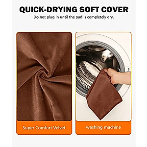 BurgeonNest Pet Heating Pad for Dogs Cats with Timer, 28" x 16" / 18" x 16" Upgraded Electric Heated Dog Cat Pad Temperature Adjustable Pet Bed Warmer Blanket Mat Auto Power-Off